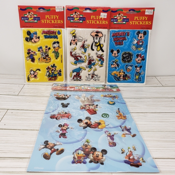 Toys | Mickey Mouse Goofy Disney Puffy Stickers | Poshmark